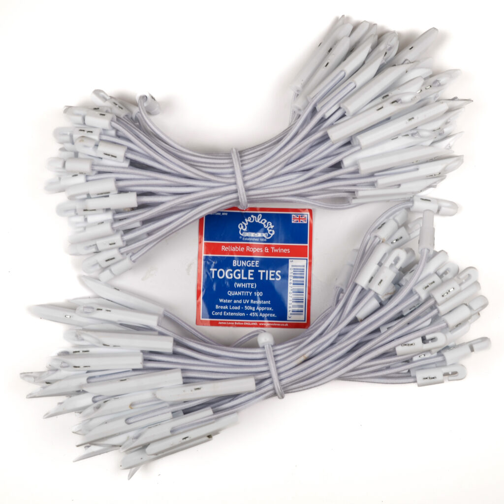 Elasticated Bungee Toggle Ties | 5mm x 300mm | The Bungee Store